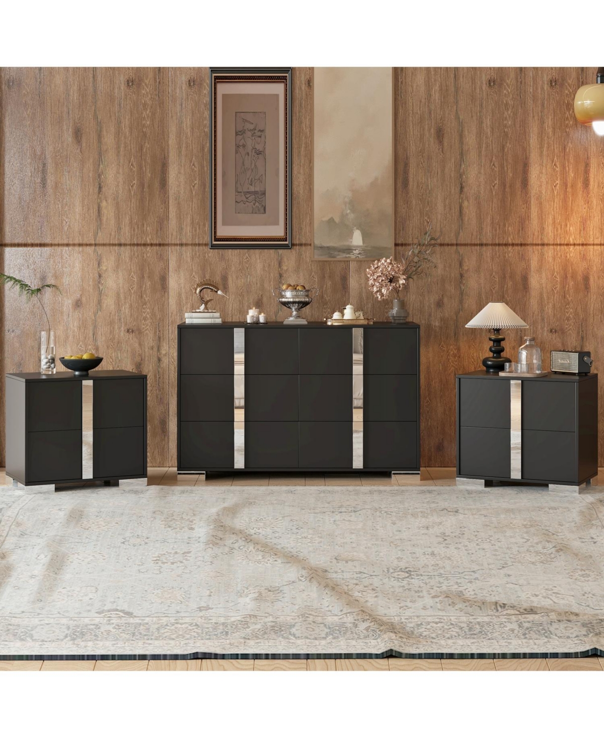 Click here for Streamdale Furniture 6-Drawer Dresser with 2 Night... prices