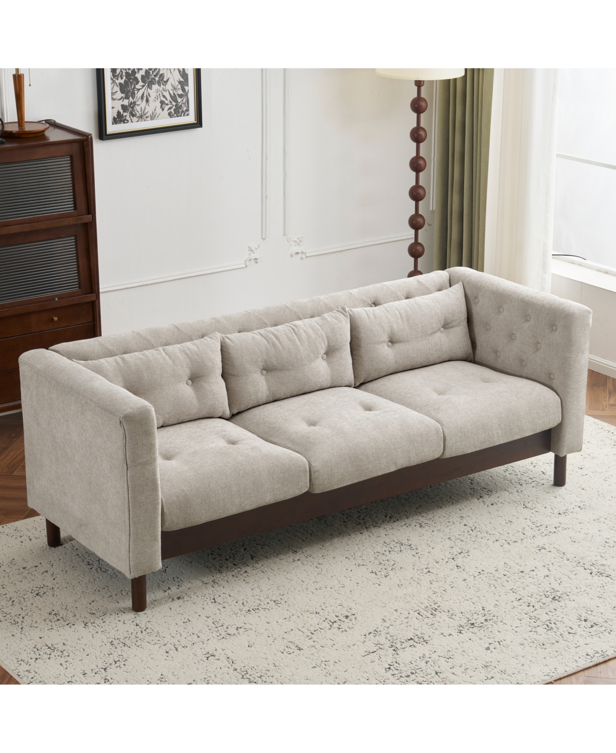 Click here for Streamdale 78" Upholstered Modern Sofa - Gray... prices