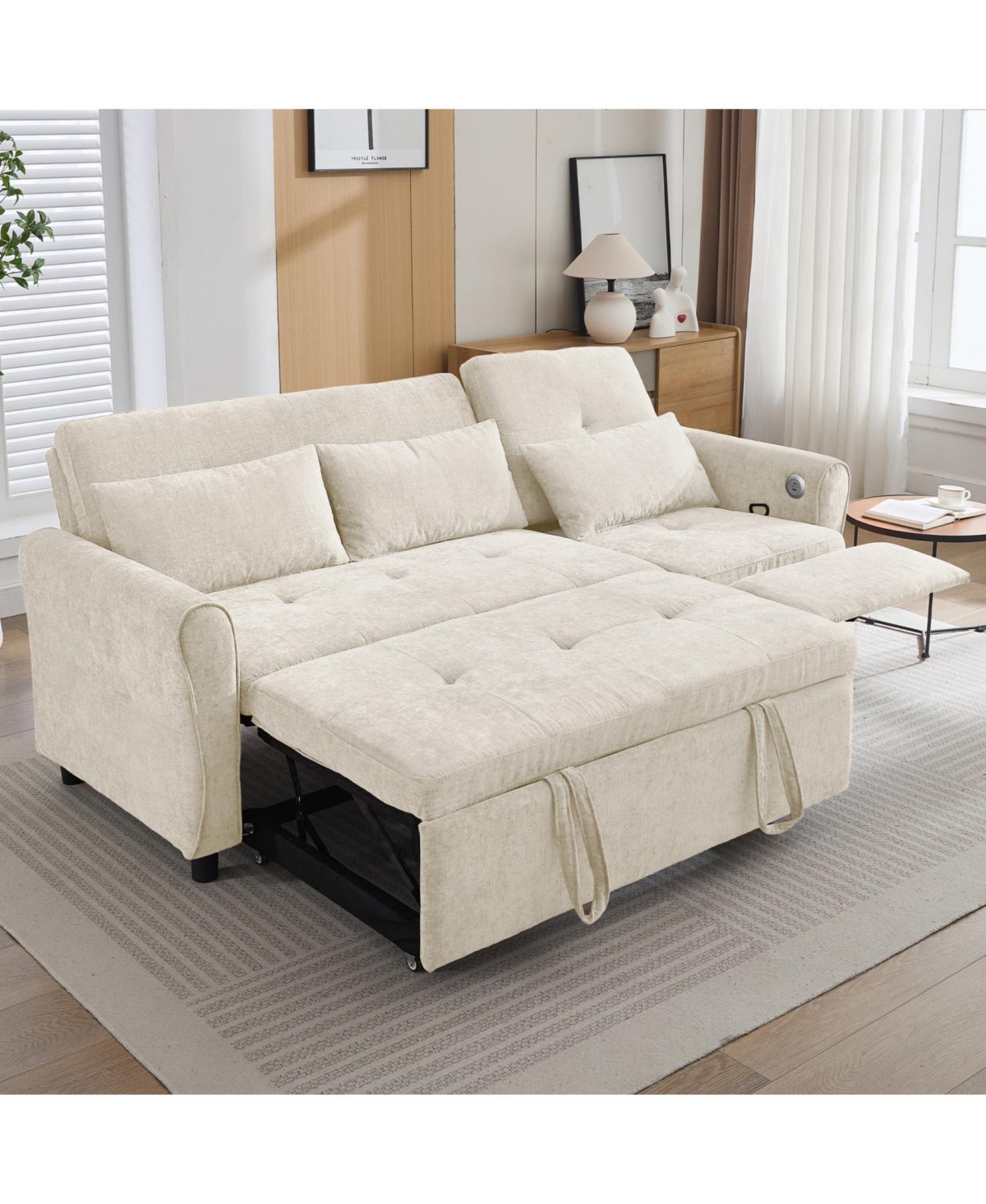 Click here for Streamdale Furniture 2-in-1 Sofa Bed with Reversib... prices