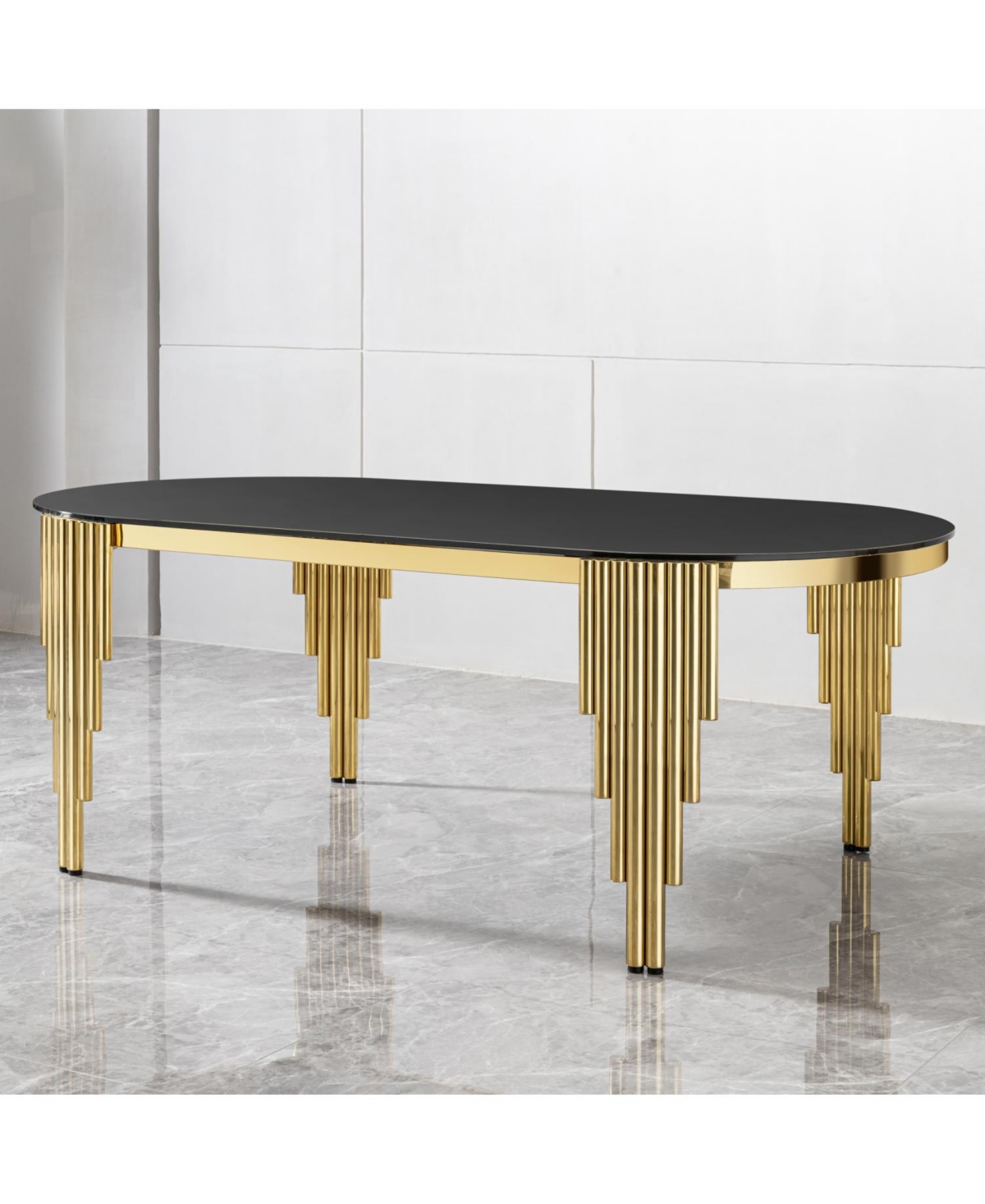 Click here for Streamdale Furniture Streamdale Glass Top Oval Din... prices