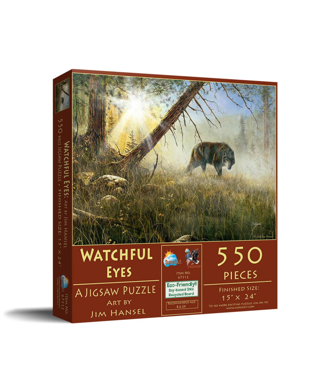 Click here for SunsOut Watchful Eyes 550 piece Jigsaw Puzzle for... prices