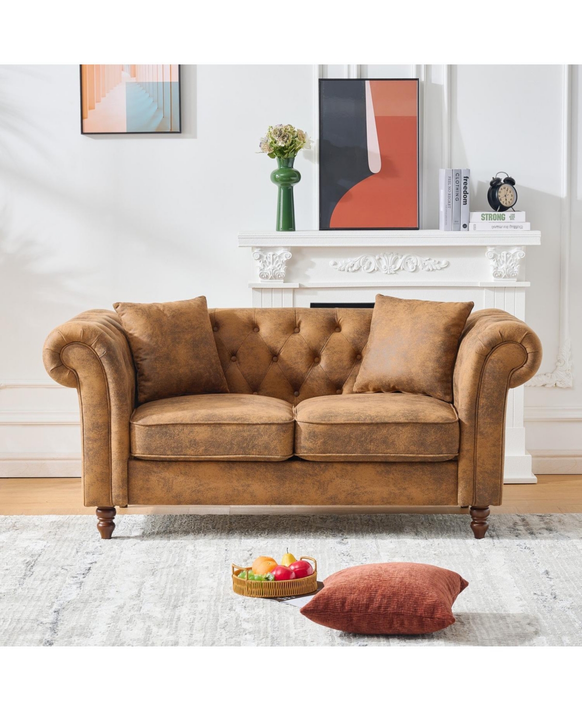 Click here for Streamdale Furniture 66" Chesterfield Tech Fa... prices