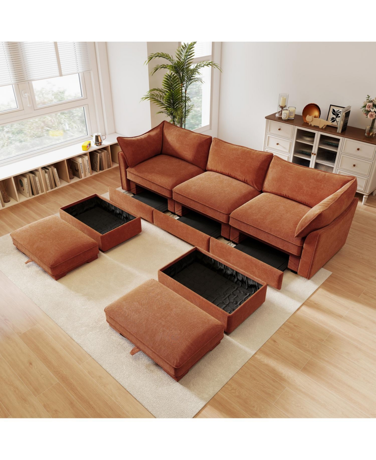 Click here for Streamdale Furniture U Shape Sofa w/ Ottomans & St... prices