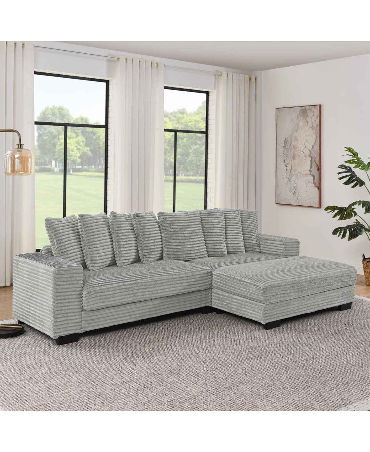 Click here for Streamdale Furniture Corduroy Tufted Sleeper Secti... prices