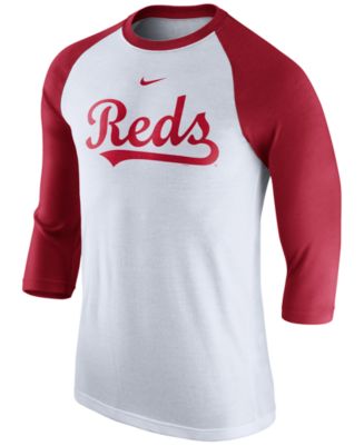 Nike Men's Cincinnati Reds Wordmark Raglan T-Shirt - Macy's