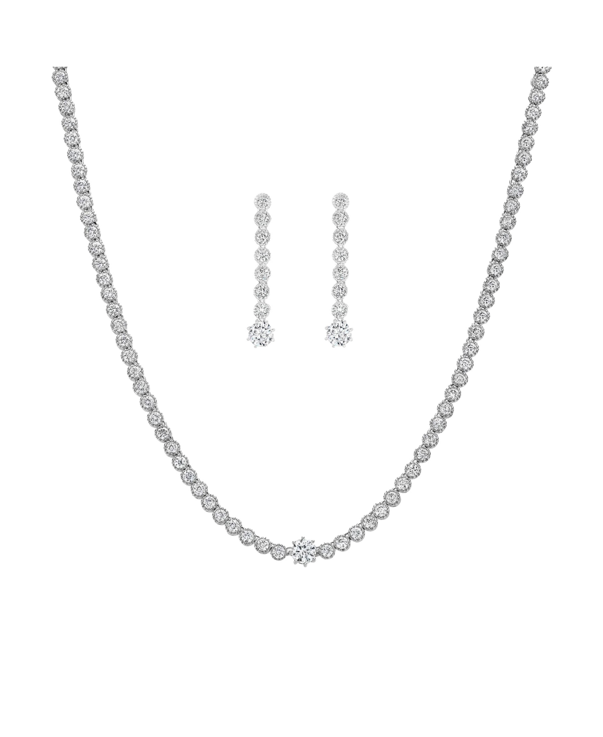 Click here for Bearfruit Jewelry Celeste Tennis Necklace & Earrin... prices