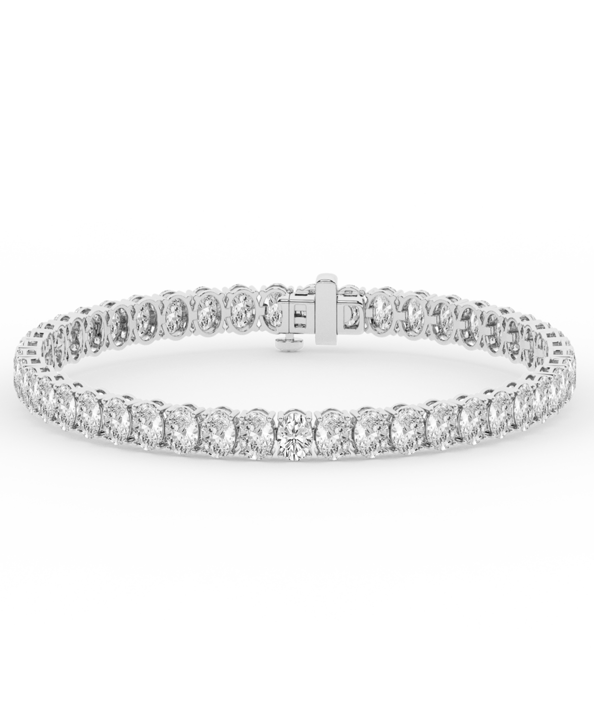 Click here for Badgley Mischka Lab Grown Oval Diamond Bracelet (1... prices