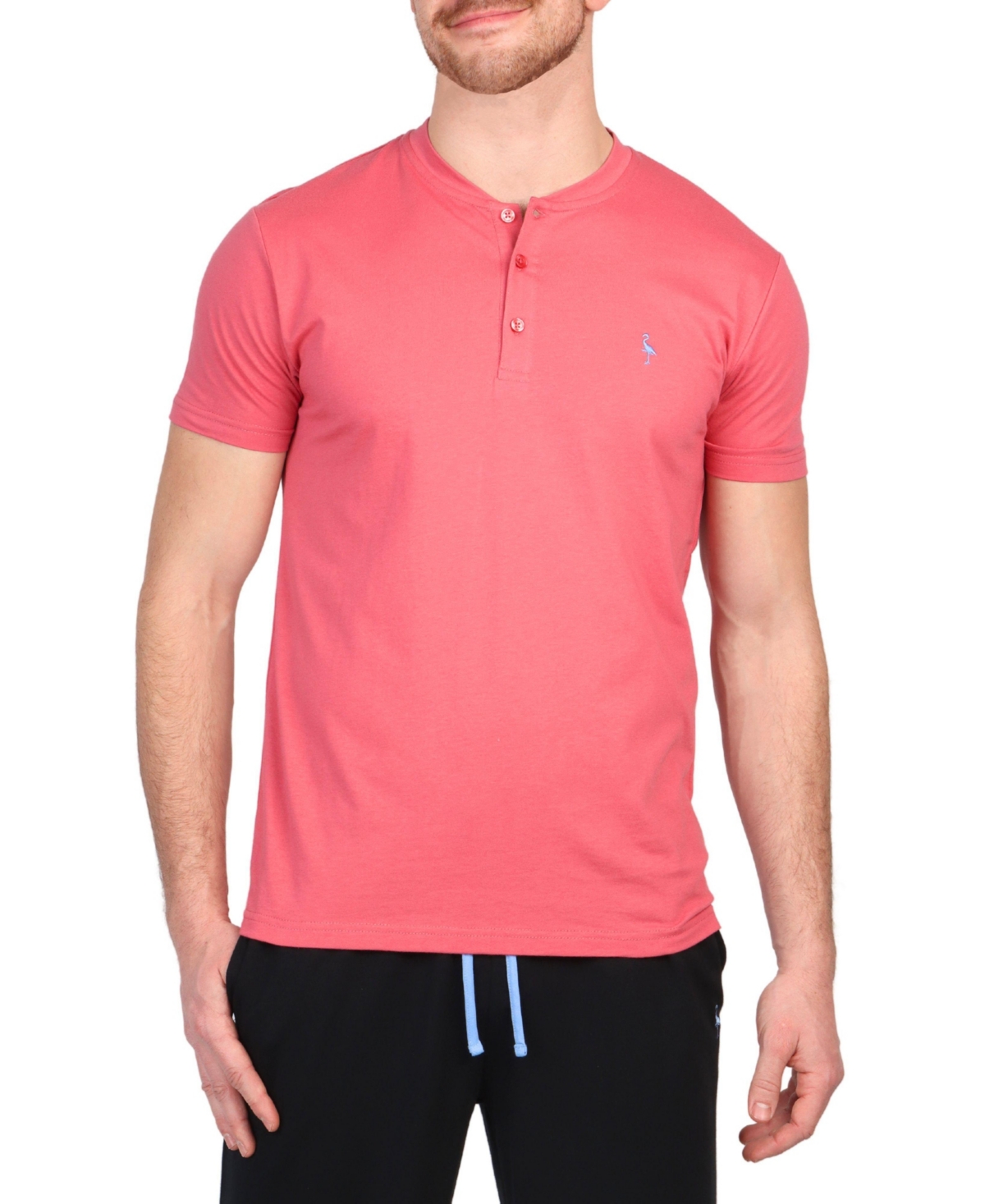 Click here for Tailorbyrd Mens the Jersey Crew Neck Henley - Sunw... prices