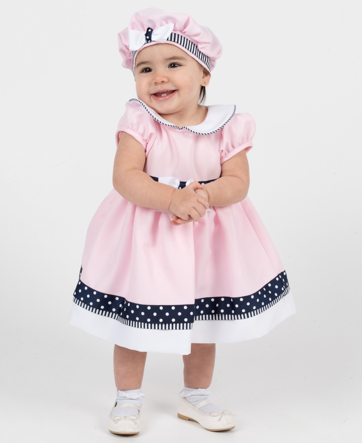 Click here for Rare Editions Baby Girls Polka Dot Nautical Round... prices