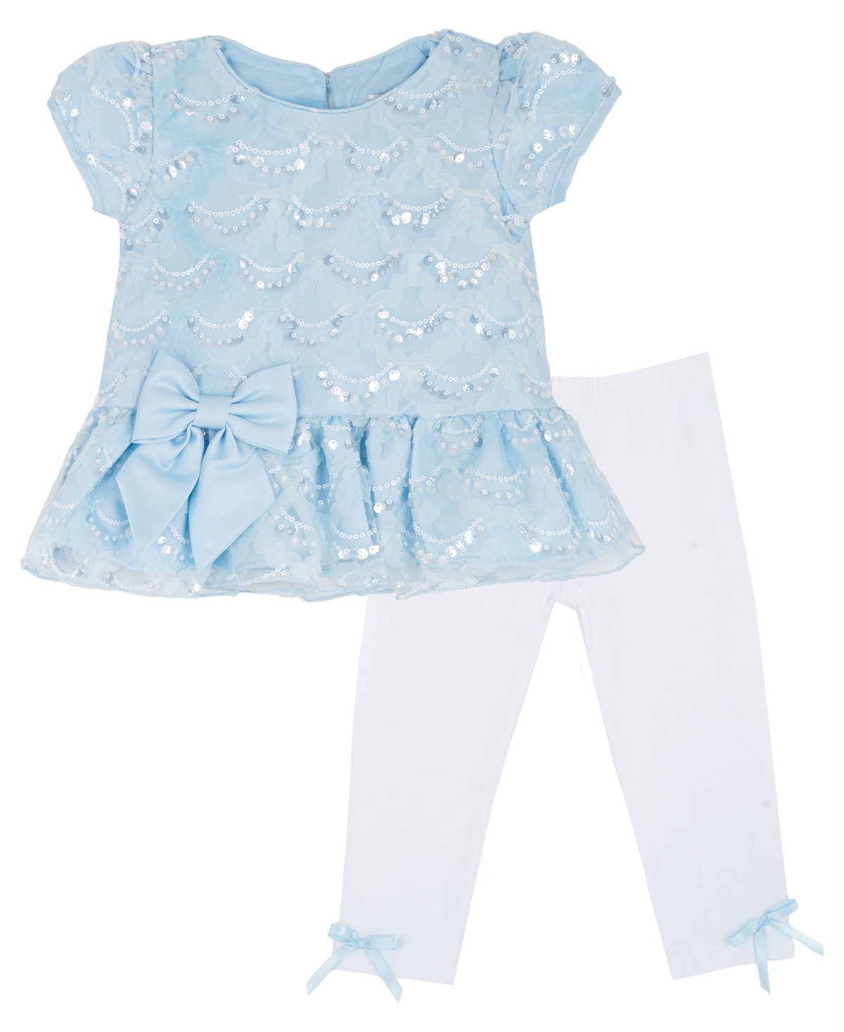 Click here for Rare Editions Baby Girls Scalloped Round Neck Top... prices