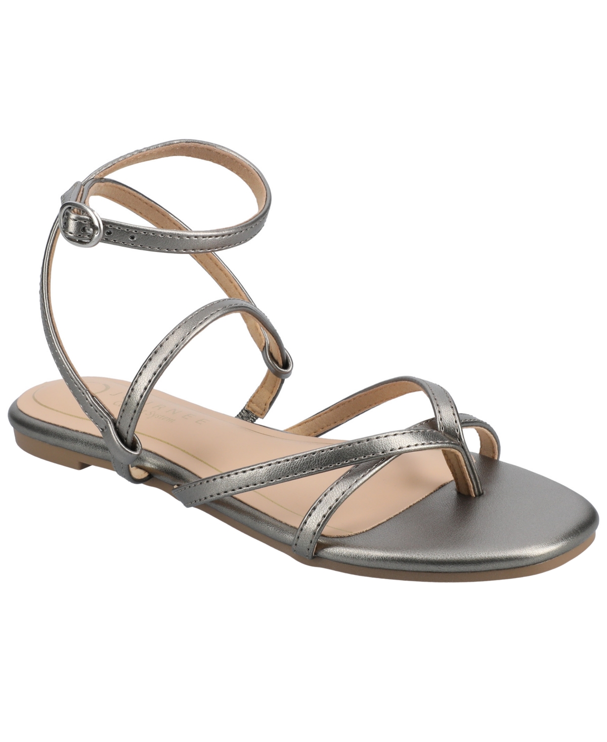 Click here for Journee Collection Womens Serissa Strappy Flat San... prices