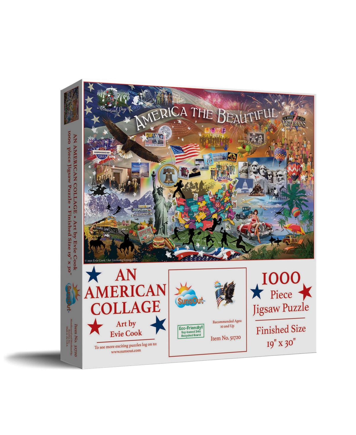Click here for SunsOut An American Collage 1000 piece Jigsaw Puzz... prices