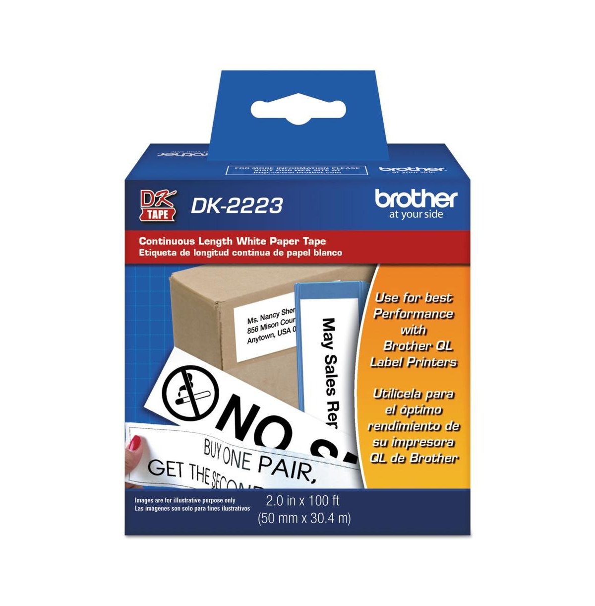Click here for Brother DK2223 2 in. x 100 ft. Continuous Paper La... prices