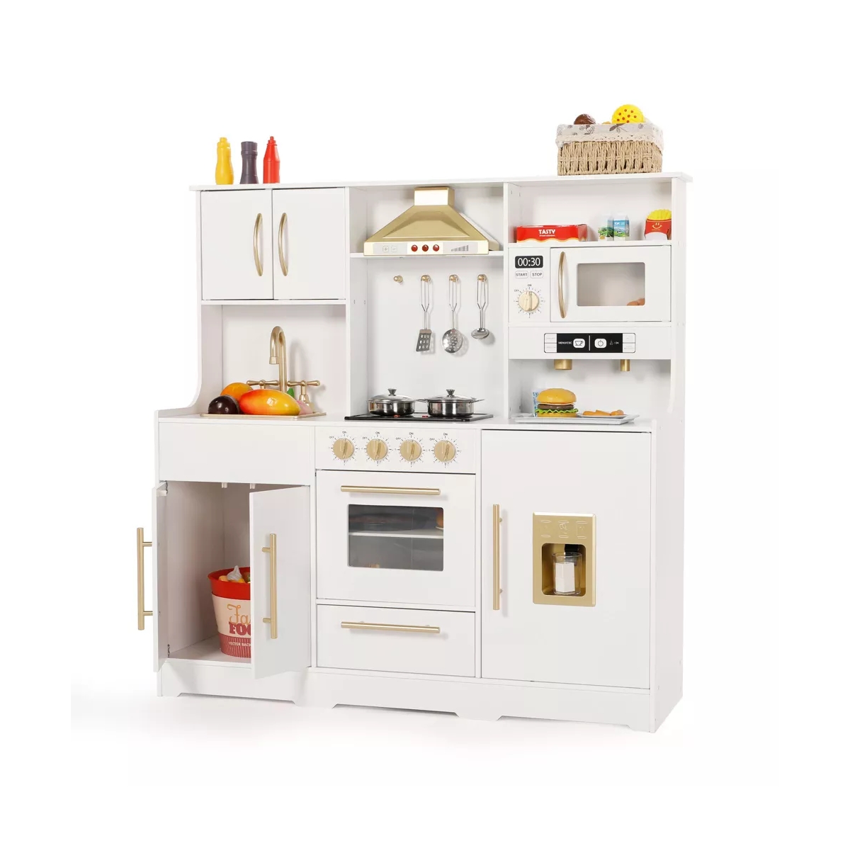 Click here for Kinder King Wooden Kids Play Kitchen  Pretend Play... prices