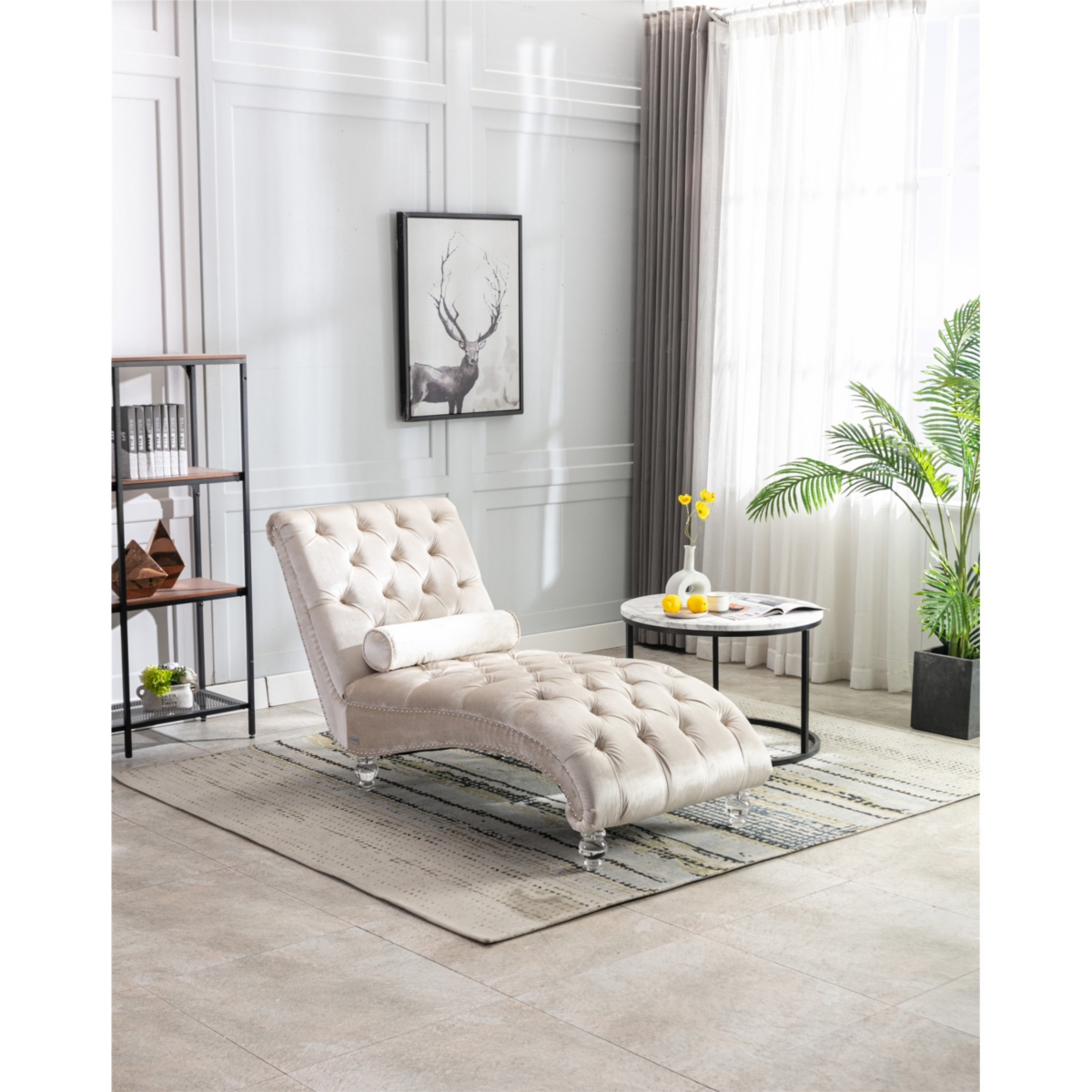 Click here for Streamdale Leisure Concubine Sofa With Acrylic Fee... prices