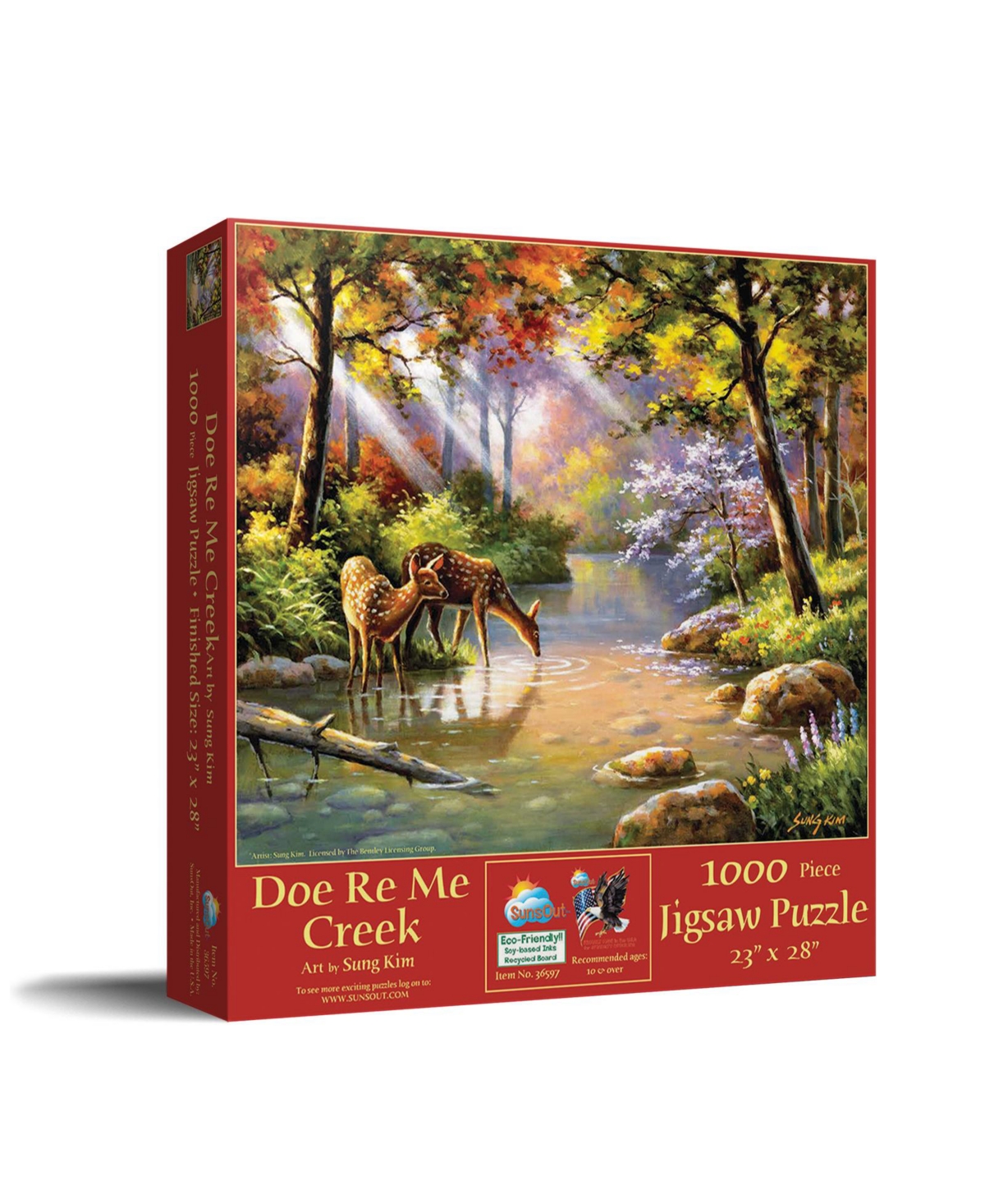 SunsOut Doe Re Me Creek 1000 piece Jigsaw Puzzle for Adults