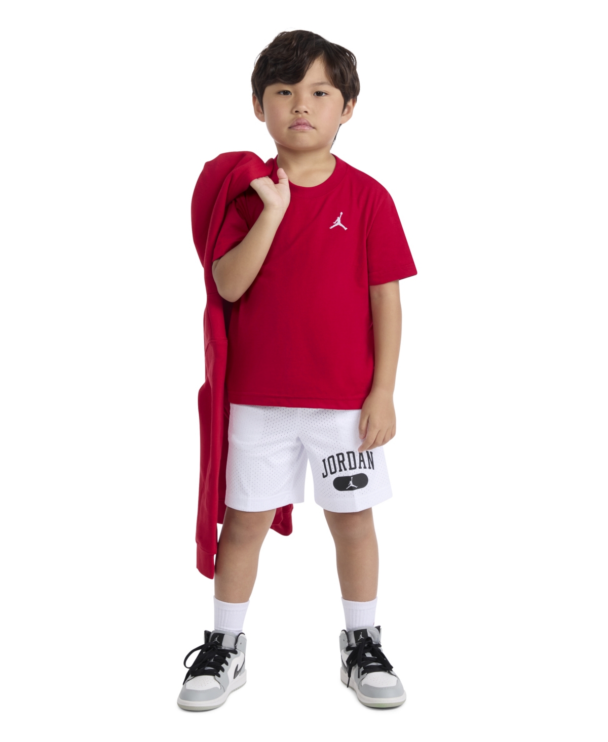 Click here for Jordan Boys 2T-7 Jumpman Air Embroidered Short Sle... prices