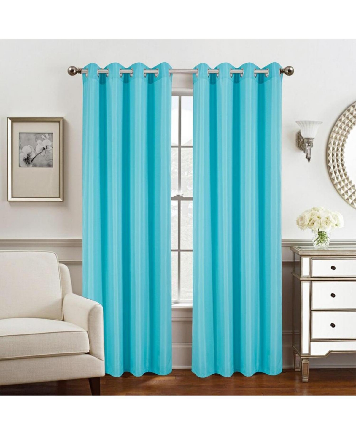Click here for Olivia Gray Gilbert Solid Single Grommet Curtain P... prices