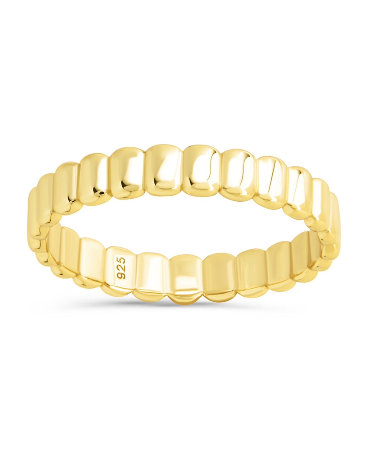 Click here for Sterling Forever Stacey Textured Band Ring - Gold prices
