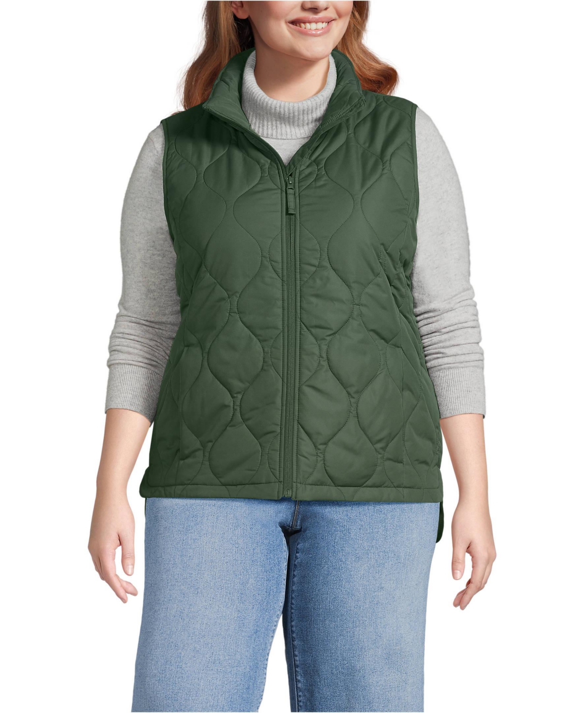 Click here for Lands End Plus Size FeatherFree Onion Quilted Insu... prices