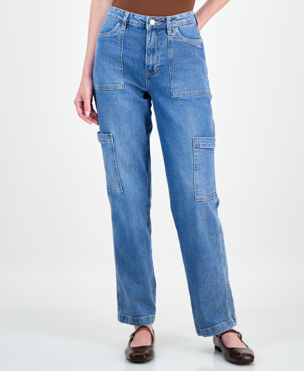 Click here for And Now This Womens High Rise Utility Denim Jeans... prices