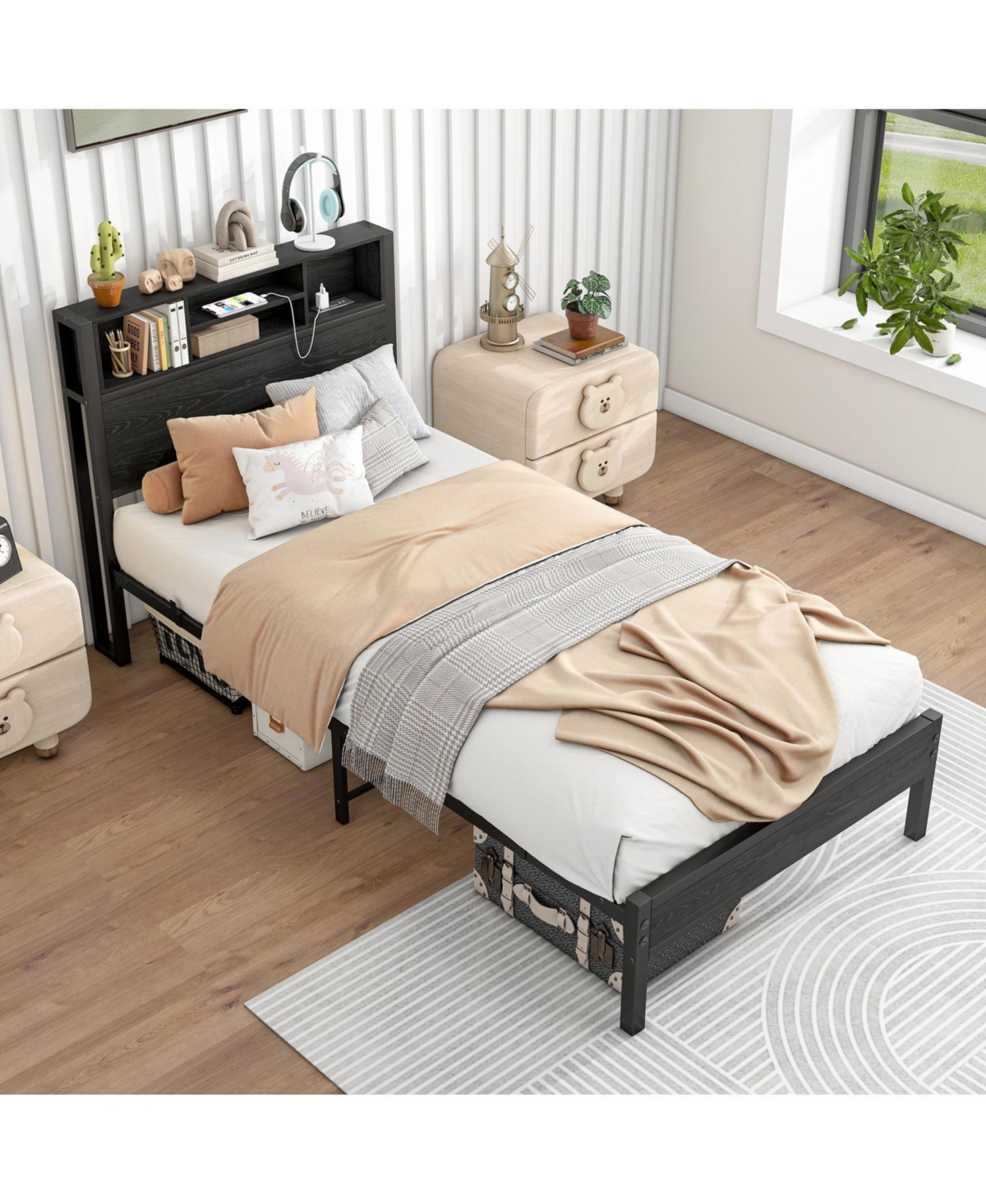 Click here for Streamdale Furniture Twin Bed Frame with Storage H... prices