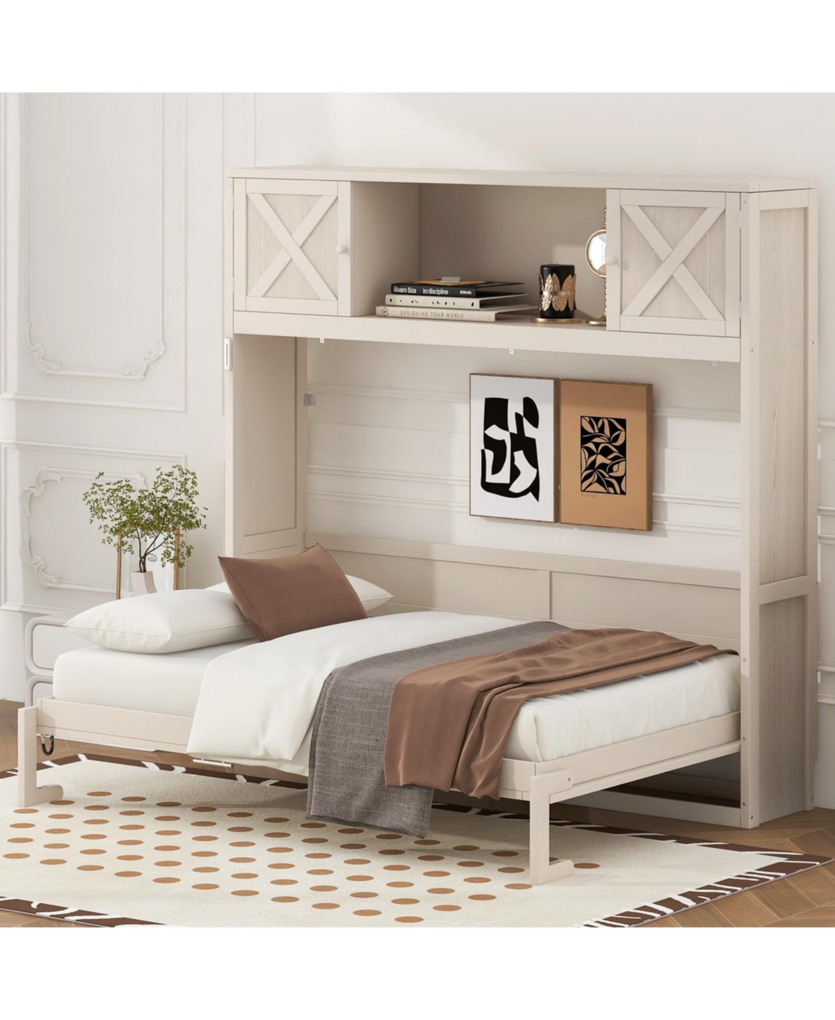 Click here for Streamdale Furniture Full Size Murphy Bed with Sto... prices