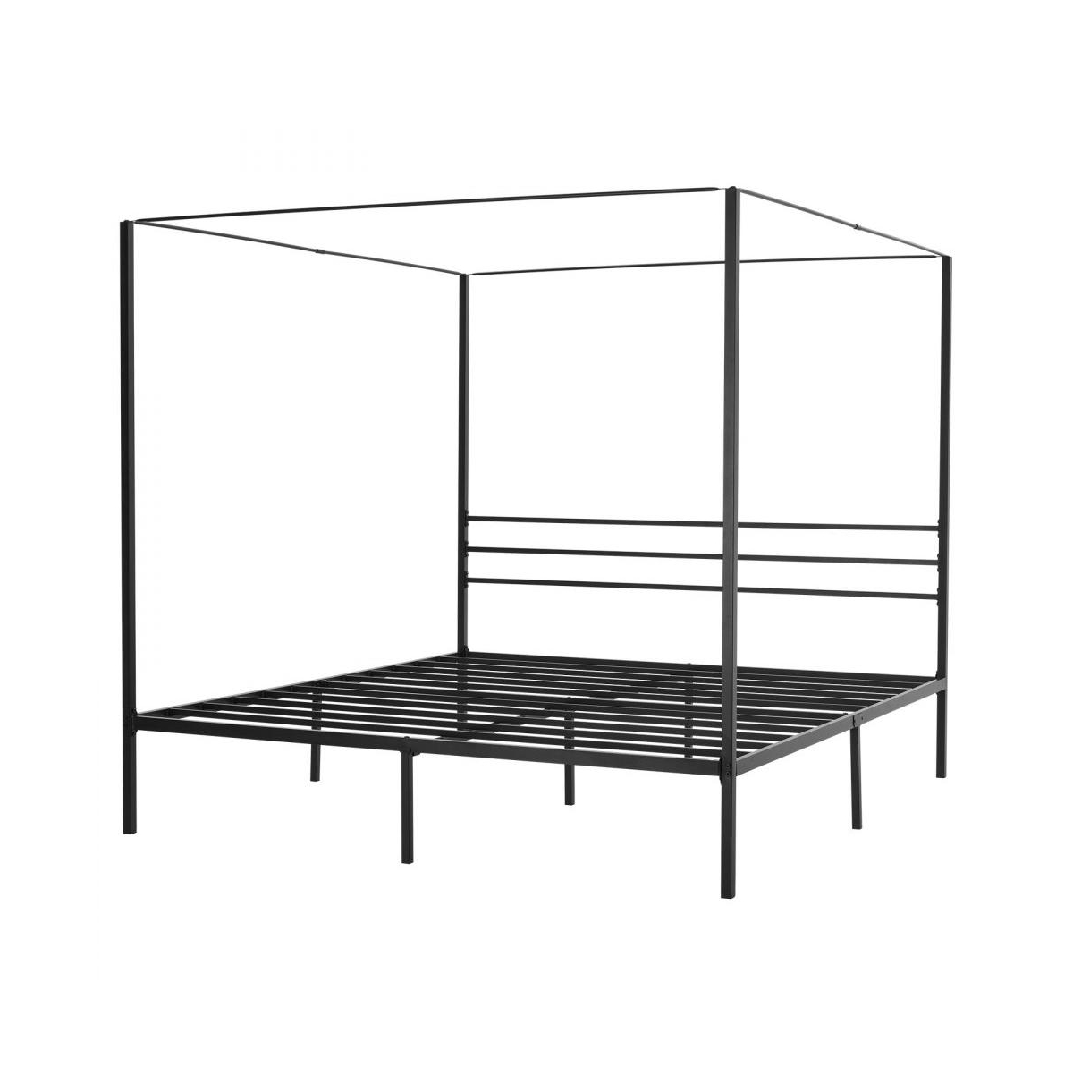 Click here for Slickblue Four Poster Metal Canopy Bed Frame for M... prices