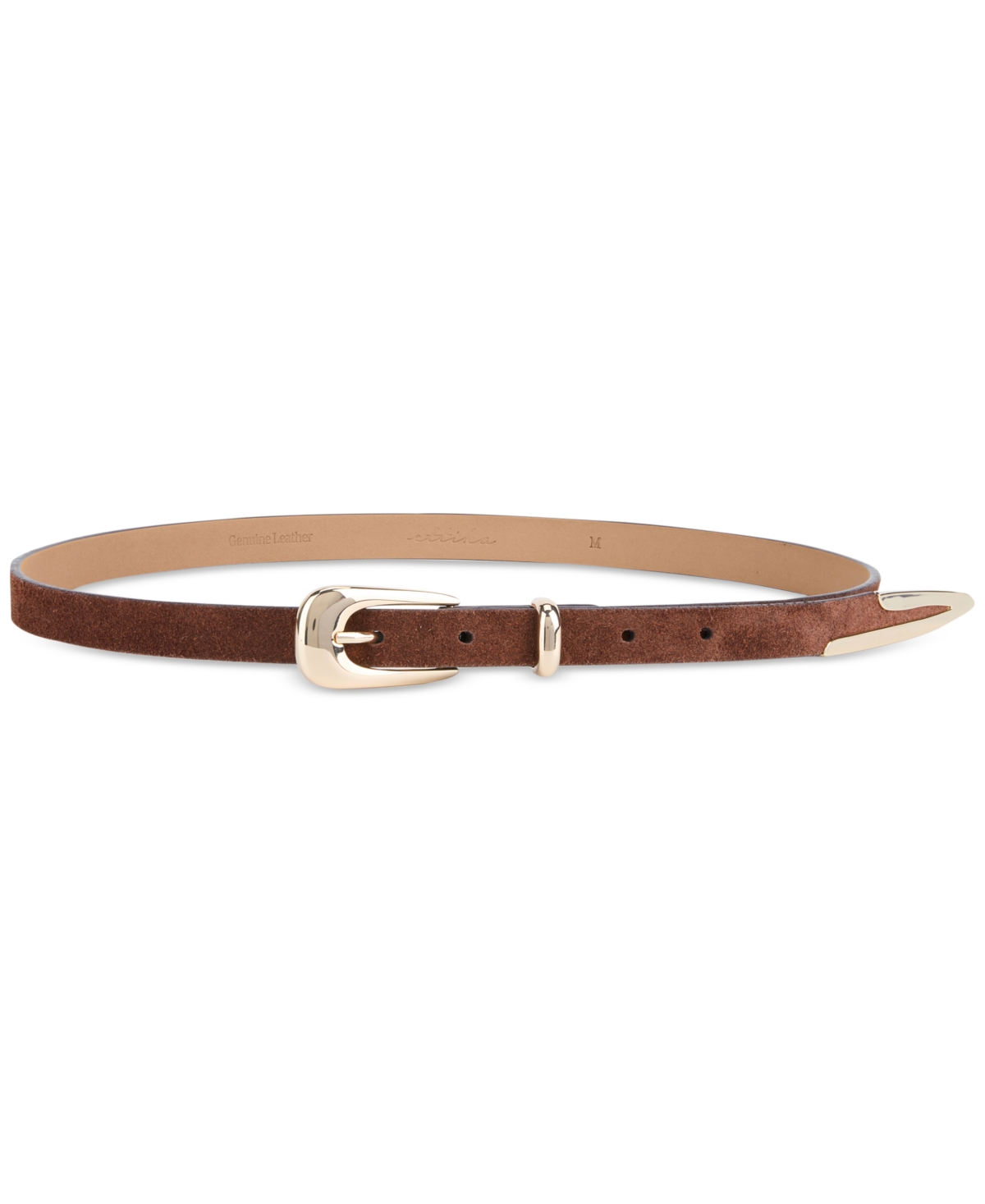 Click here for Ettika Modern Saddle Leather Belt - Warm Truff prices