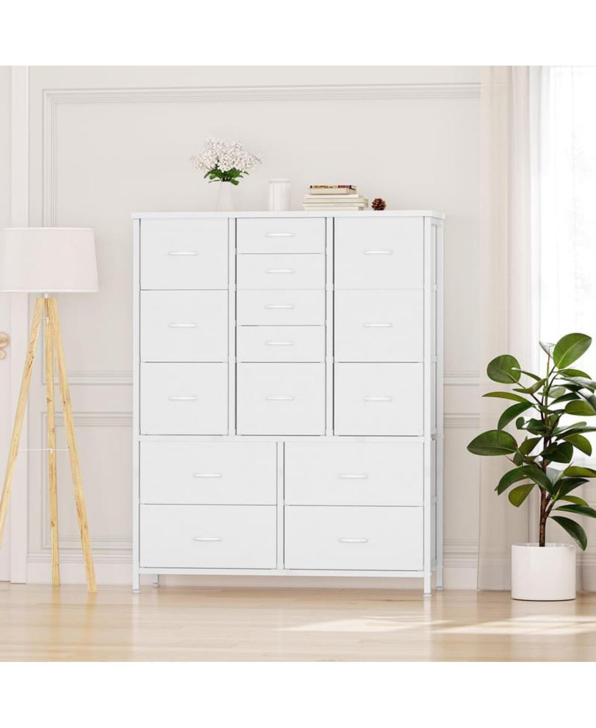 Click here for gaomon 15-Drawer Modern Tall Dresser  48" Fab... prices