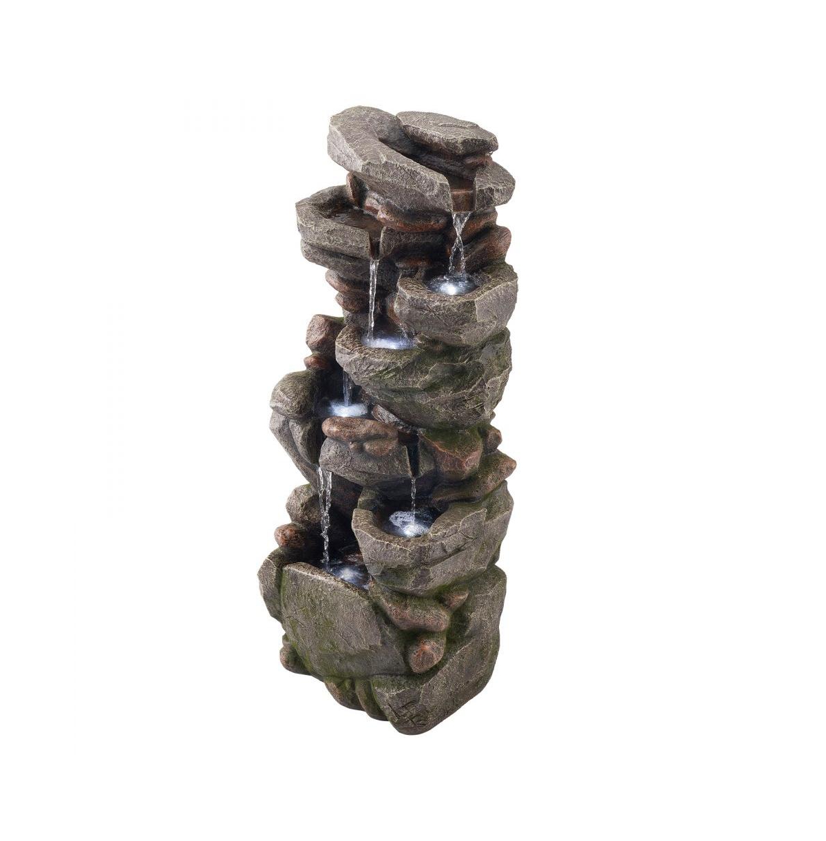 Click here for Slickblue Outdoor 7-Tier Rock-Shaped Cascading Wat... prices