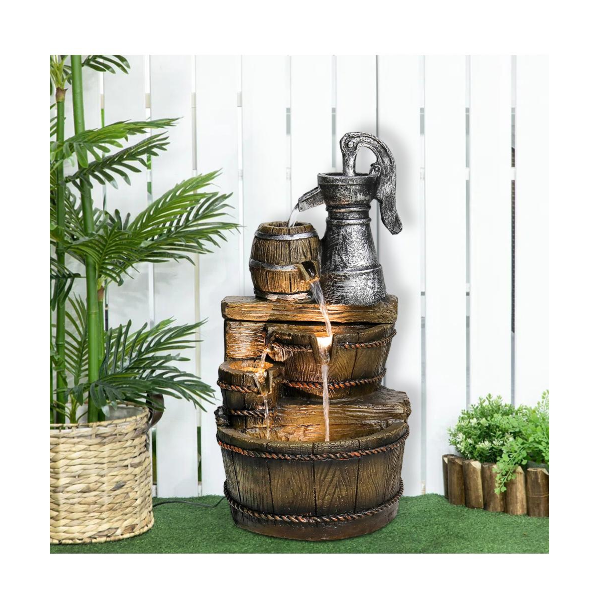 Click here for Sunjet 25.5” H Barrel Outdoor Water Fountai... prices