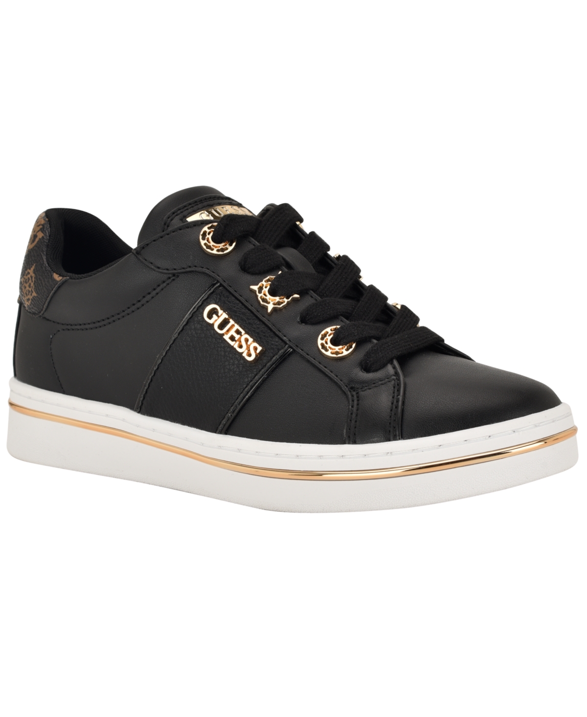 Click here for Guess Womens Stew Logo Low Profile Lace-Up Sneaker... prices