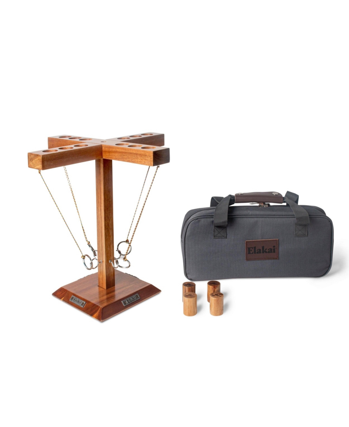 Click here for Elakai 4 Player Hook & Ring - Natural wood prices