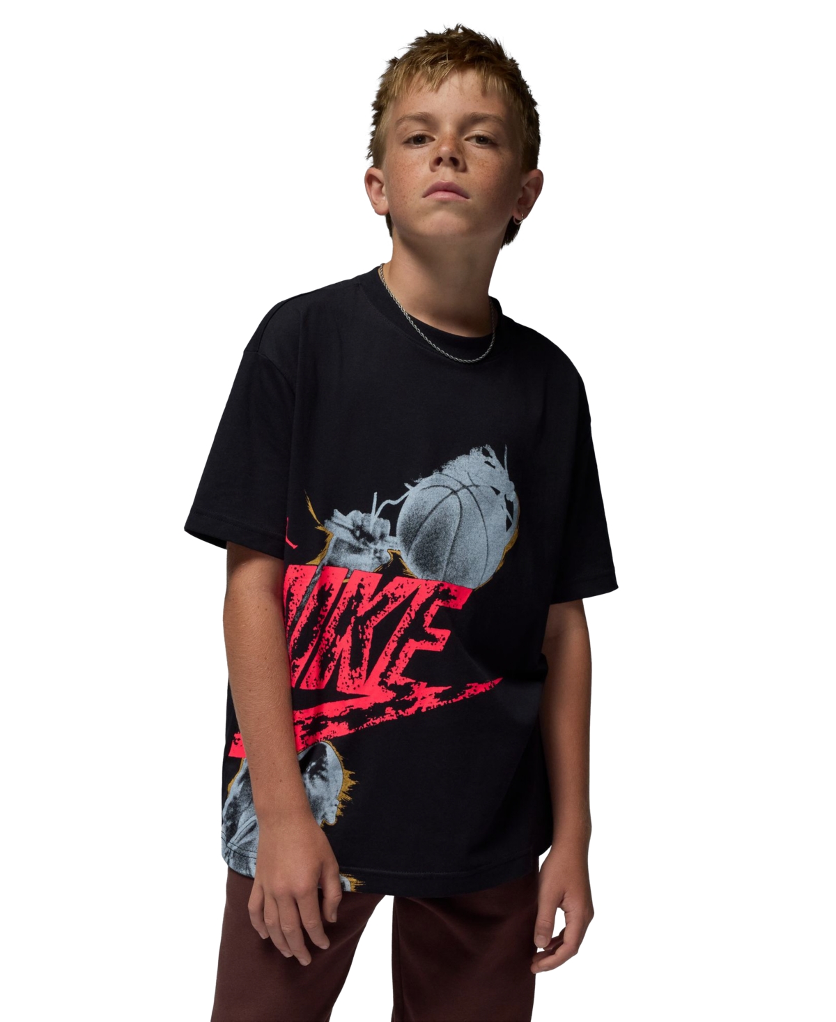 Click here for Jordan Boys 8-18 Graphic Detail Short Sleeve T-Shi... prices