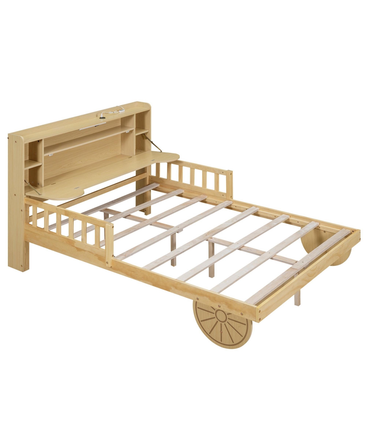 Click here for Boyel Living Full Size Car Bed with Bear-Shaped He... prices