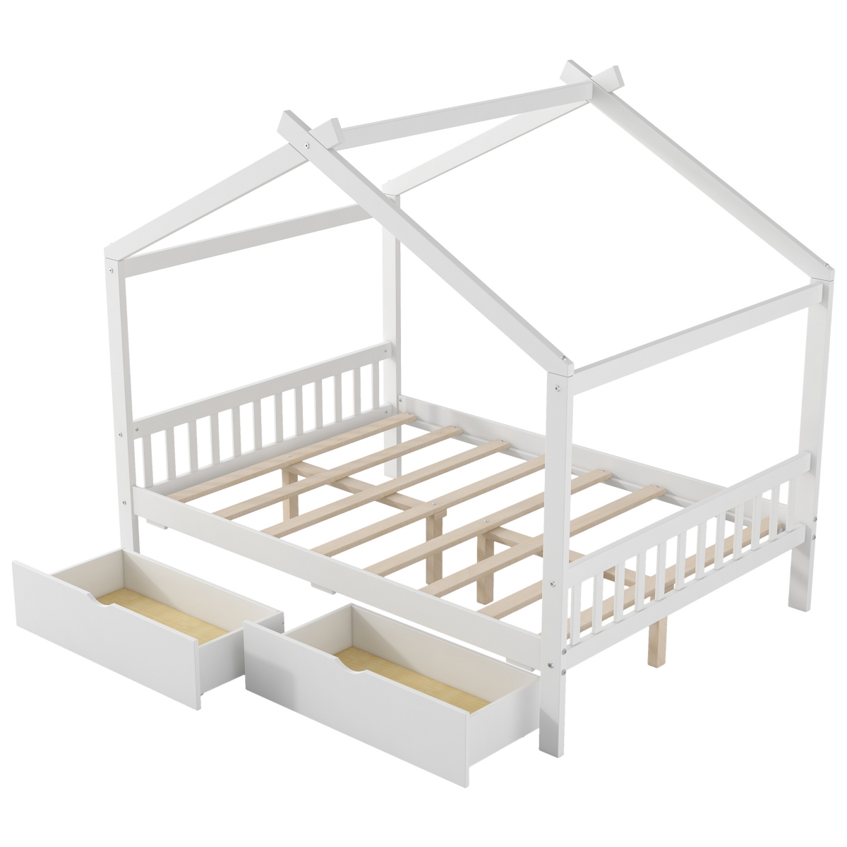 Click here for Boyel Living Twin Size House Platform Bed with Two... prices
