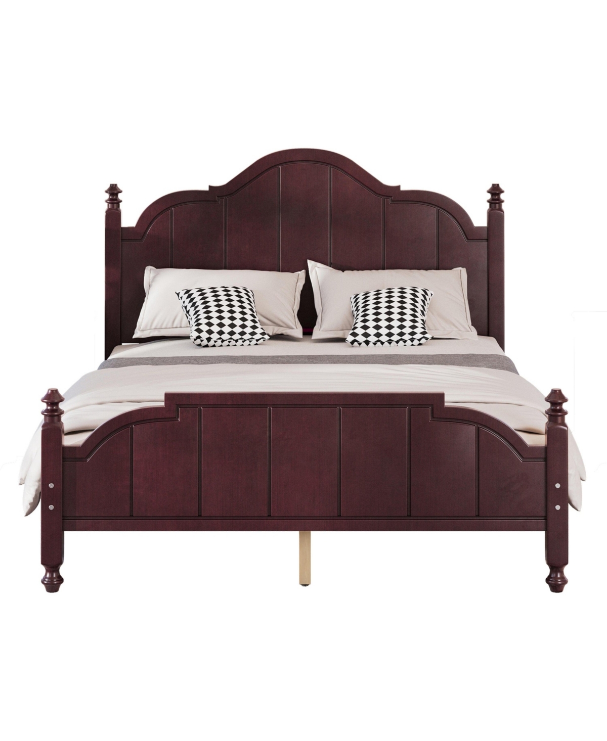Click here for Boyel Living Queen Size Wooden Bed Frame with Head... prices