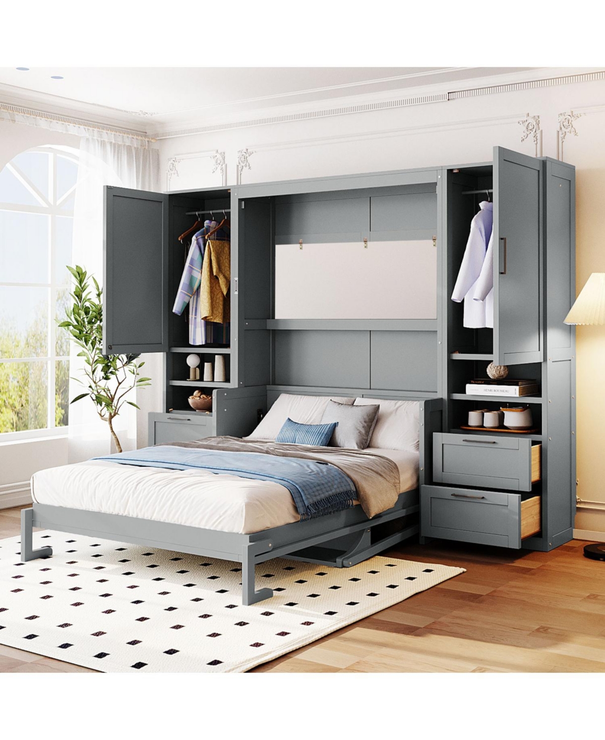 Click here for Streamdale Furniture Full Size Murphy Bed Wall Bed... prices