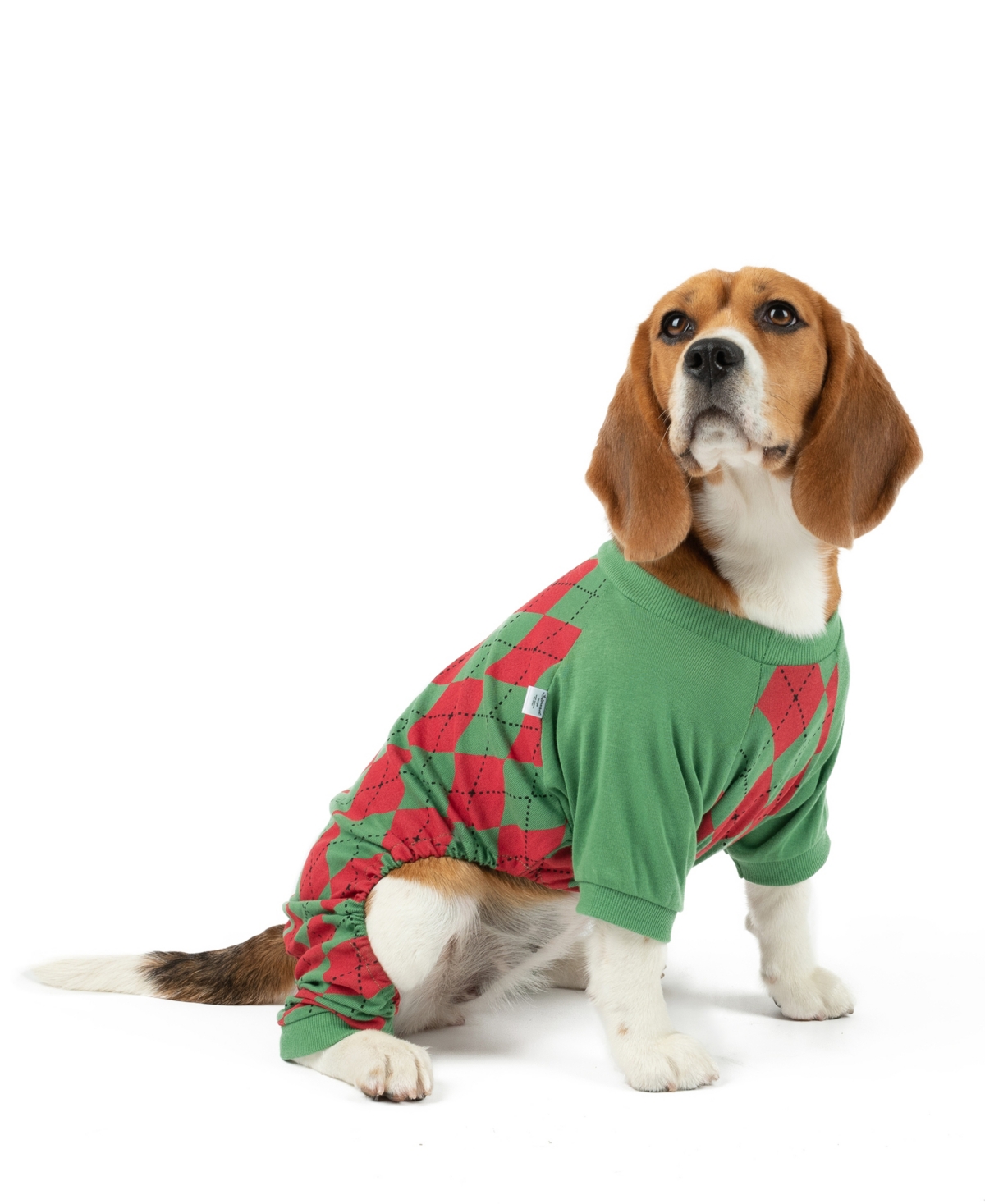 Click here for Leveret Dog Cotton Pajama Argyle Black and White -... prices