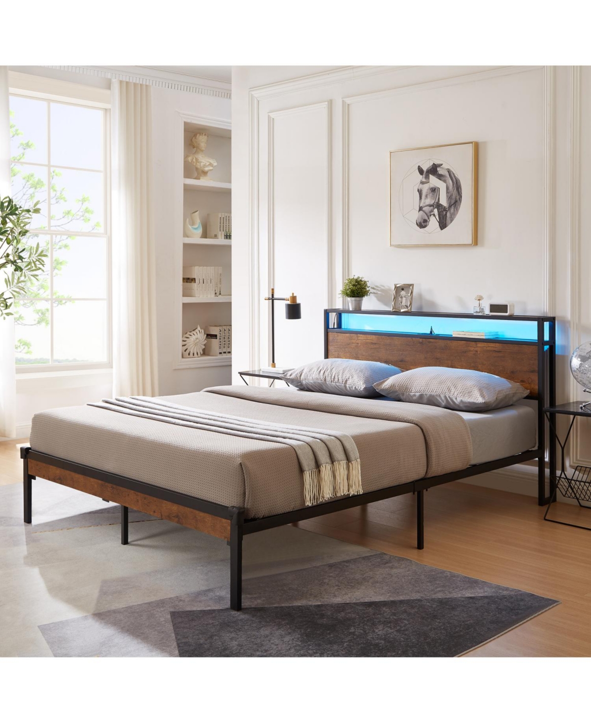 Click here for Streamdale Furniture King Size Platform Bed with U... prices