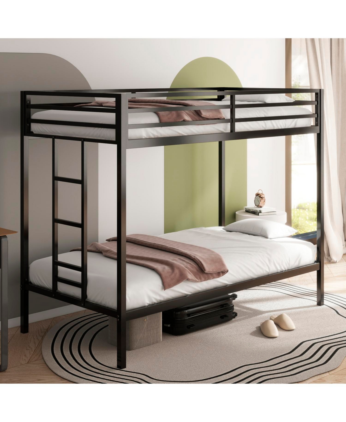 Click here for Streamdale Furniture Adam Metal Twin Bunk Bed with... prices