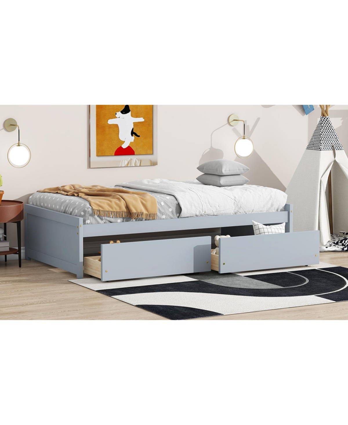 Click here for Streamdale Furniture Twin Size Bed with 2 Drawers... prices