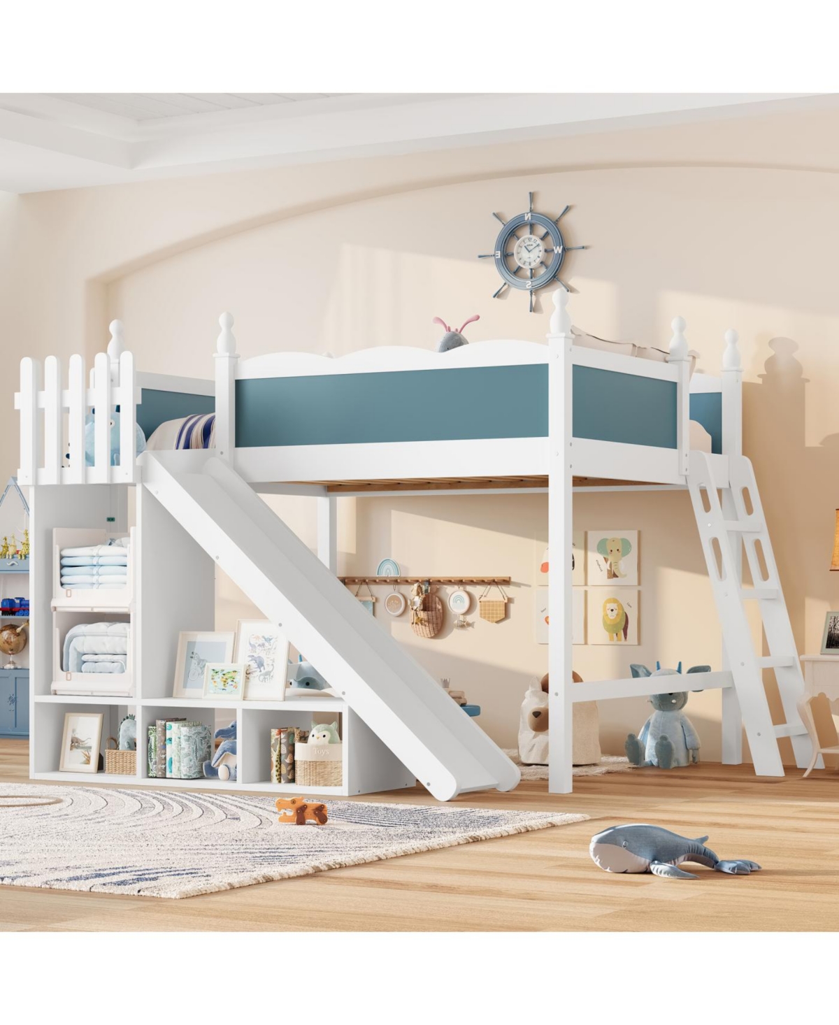 Click here for Streamdale Furniture Full Loft Bed with Storage  C... prices