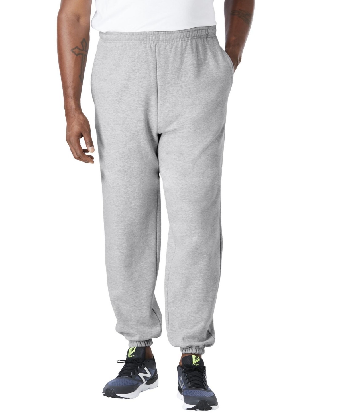 Click here for KingSize Big & Tall Fleece Elastic Cuff Sweatpants... prices
