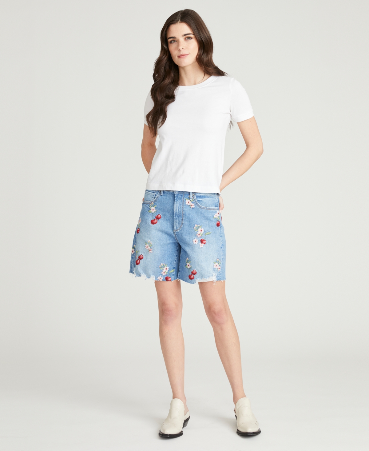 Click here for Driftwood Womens Cayla Printed High-Rise Shorts -... prices