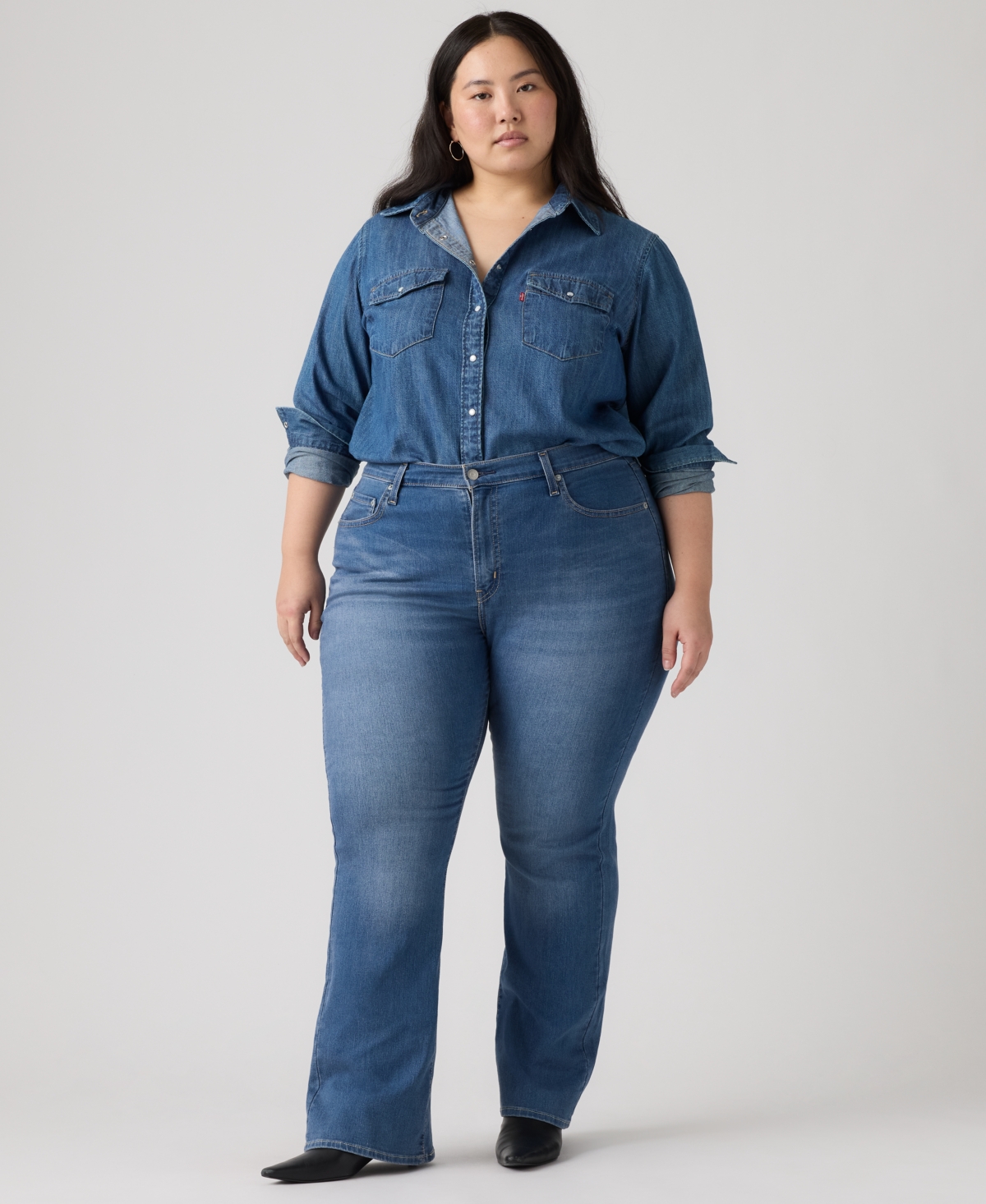 Click here for Levis Trendy Plus Size 725 High-Rise Bootcut Jeans... prices