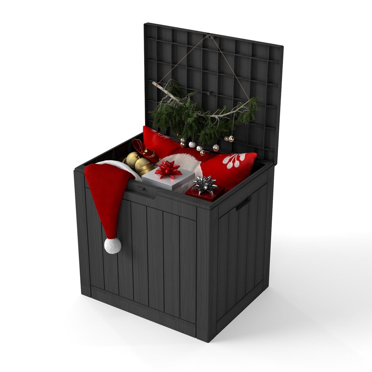 Click here for Decksplore 33 Gal. Waterproof Deck Box - Lockable... prices