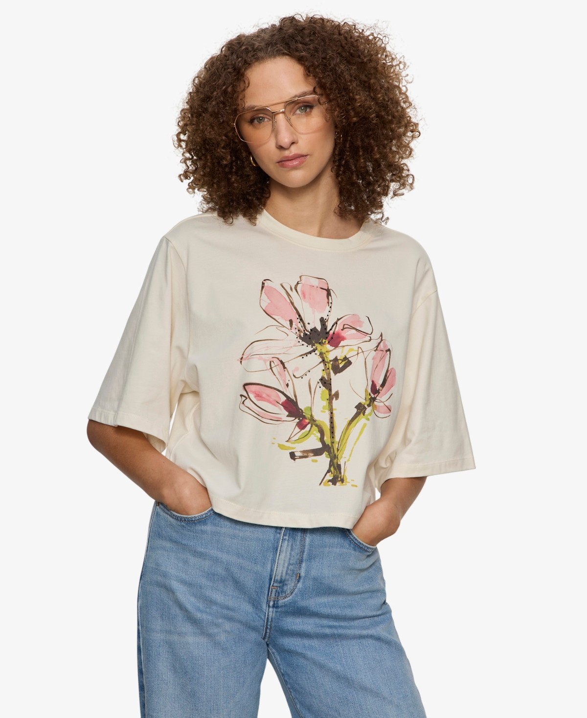 Click here for Sanctuary Womens Belle Artist Crew neck T-Shirt -... prices