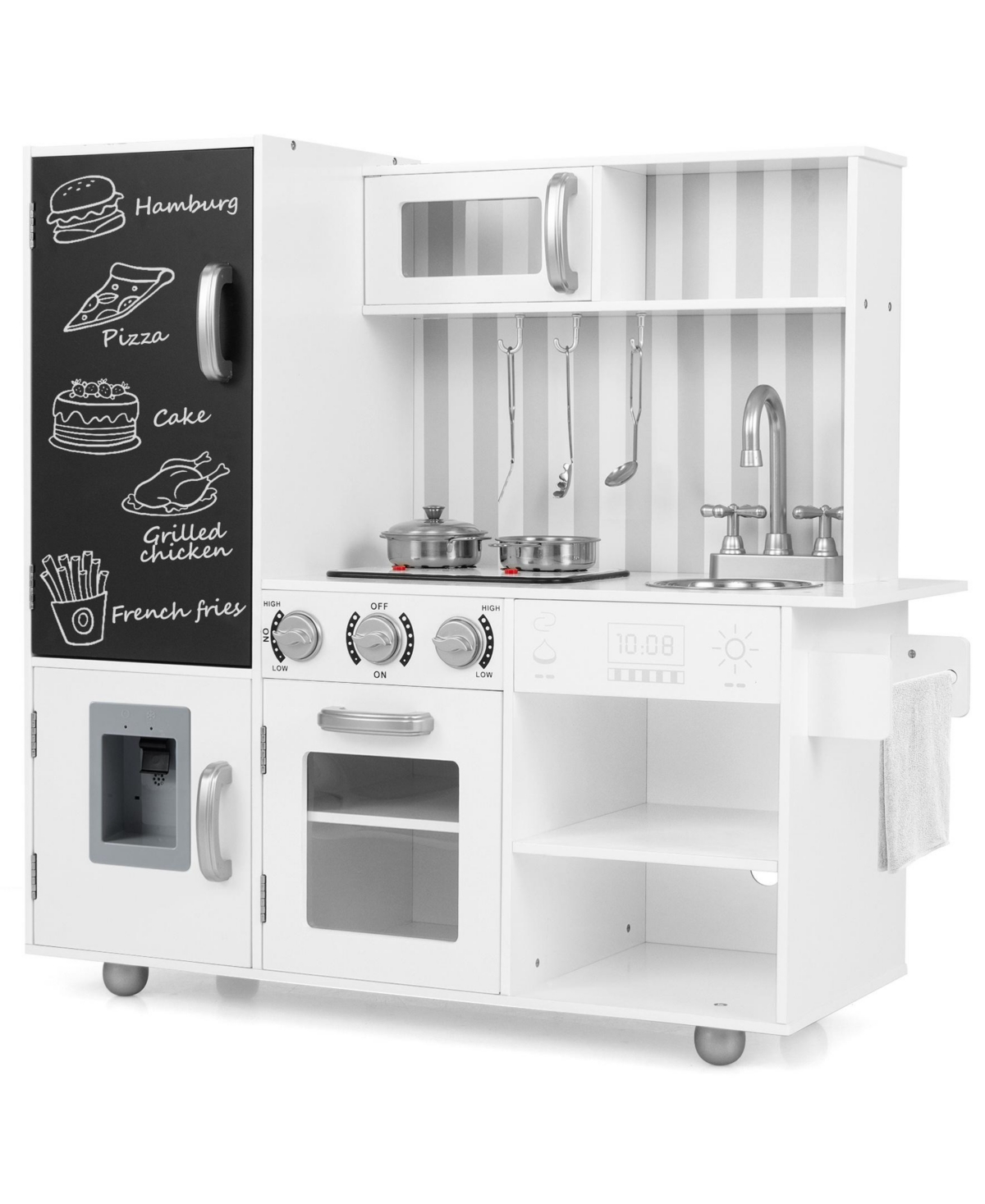 Click here for Sugift Pretend Play Kitchen for Kids with Real Sou... prices